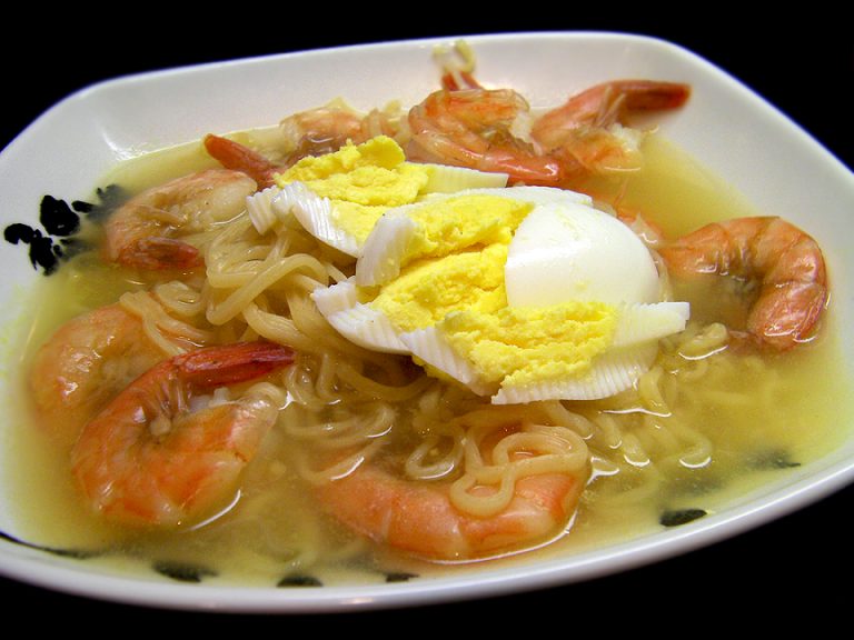 Musubi with Egg and Shoyu Shrimp Ramen – $10 buck dinners!